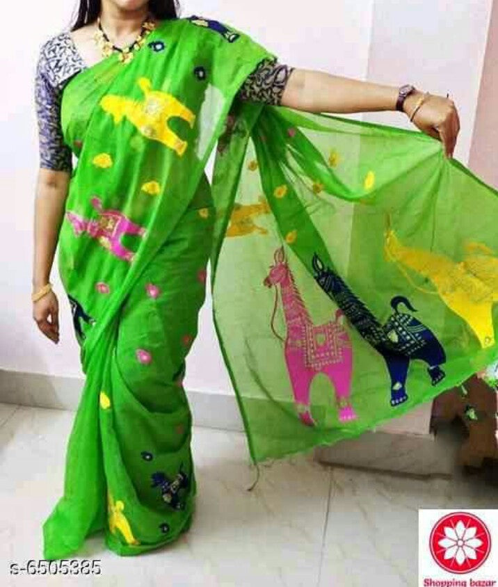 Shop Designer Applique Sarees New Patterns 2018 – Dailybuyys