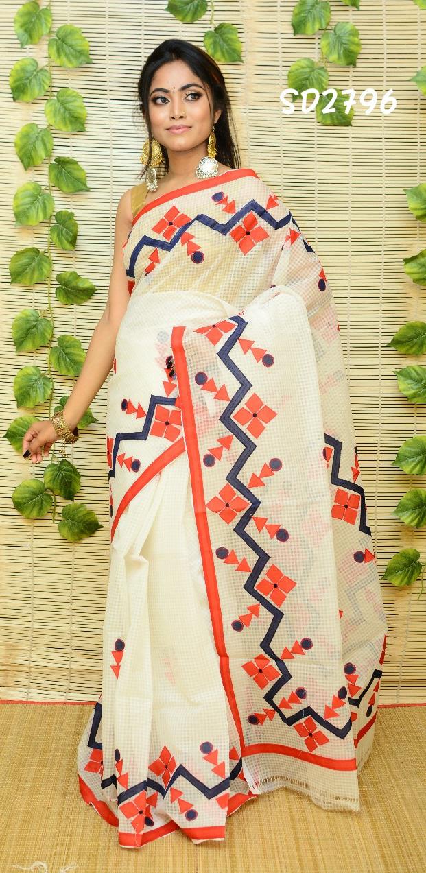 Shop Designer Applique Sarees New Patterns 2018 – Dailybuyys